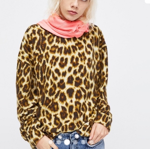 Zara | Sweaters | Zara Leopard Print Sweater | Poshmark